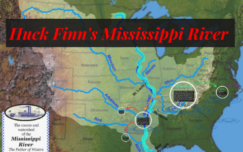 Huckleberry Finn Map Mississippi River