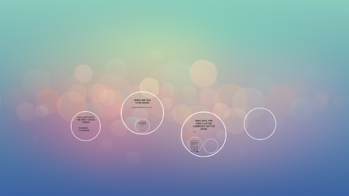 WHO INVENTED THE FIRST STOCK TICKER by makayla rossell on Prezi