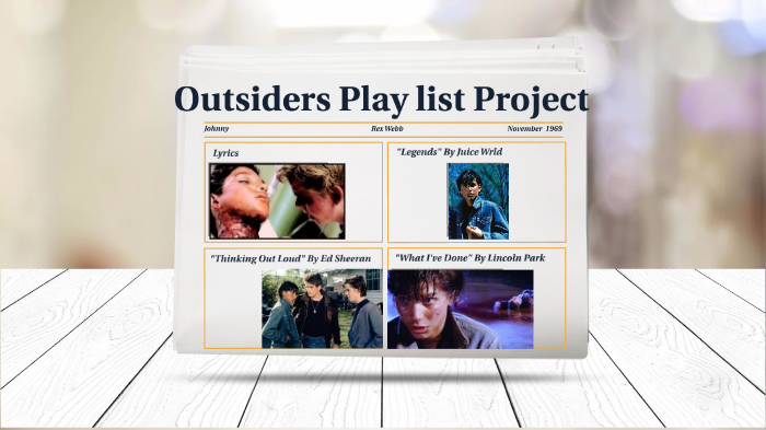 Outsiders Playlist Project by rex webb on Prezi