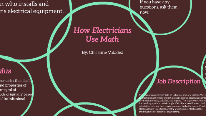 How Electricians Use Math by christine valadez on Prezi