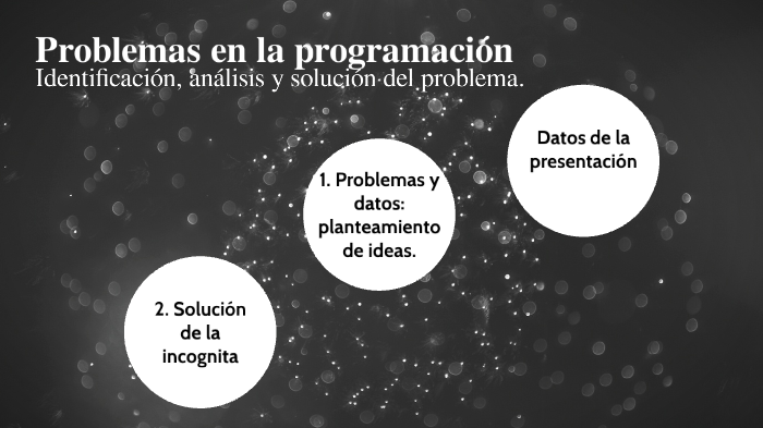 Problemas en la programación: Análisis, clasificación y posibles ...