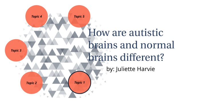 The difference between autistic brains and normal brains by juliette ...