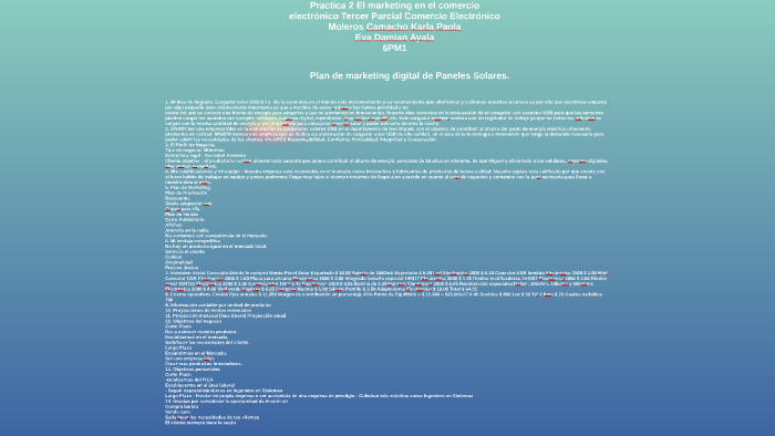 Plan de marketing digital de paneles Solares. by karla Paola Morelos ...