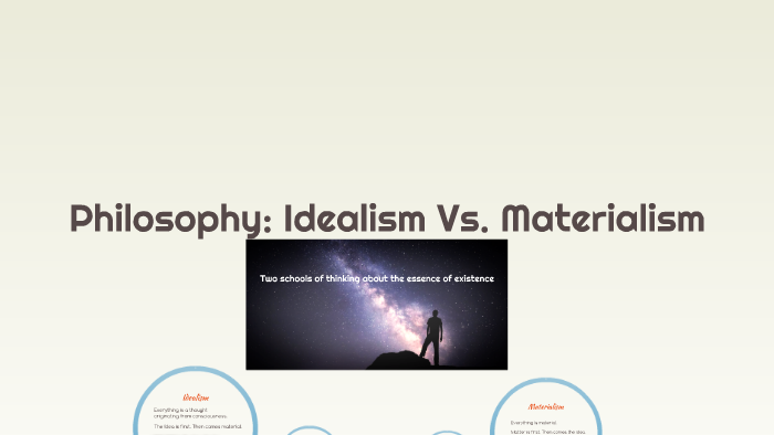 Idealism Vs. Materialism by Mohamed El Tohfa on Prezi