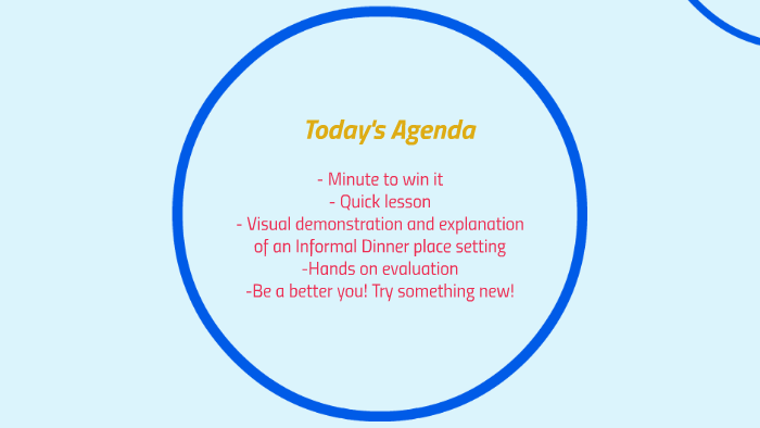 Table setting Lesson plan by Kenning Bridges on Prezi