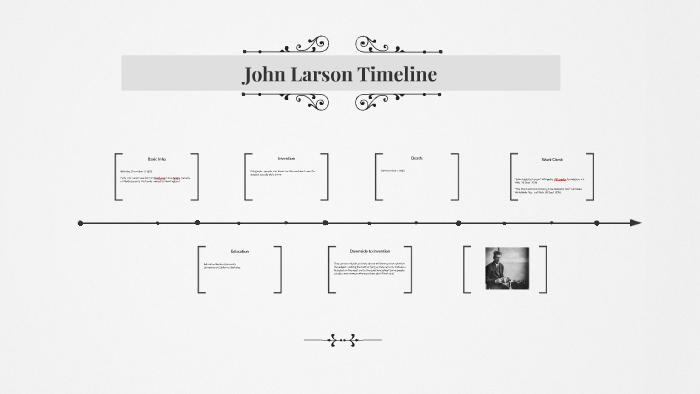 John Larson Timeline by Kay Sprout on Prezi