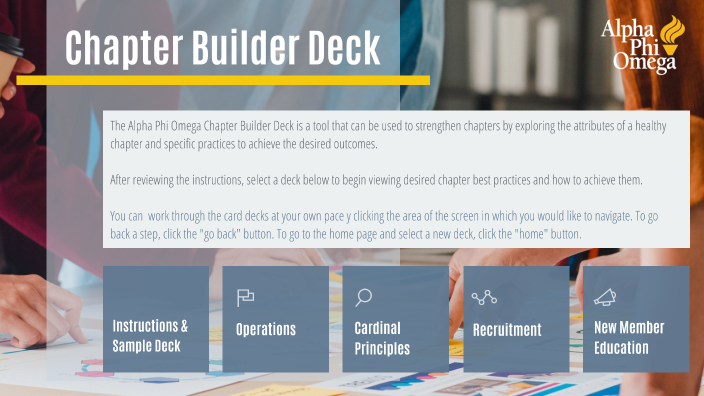 Chapter Builder Deck by Marissa Shultz on Prezi