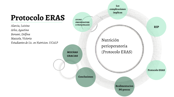 Nutrición perioperatoria en protocolos quirúrgicos para una mejor recuperación postoperatoria ...