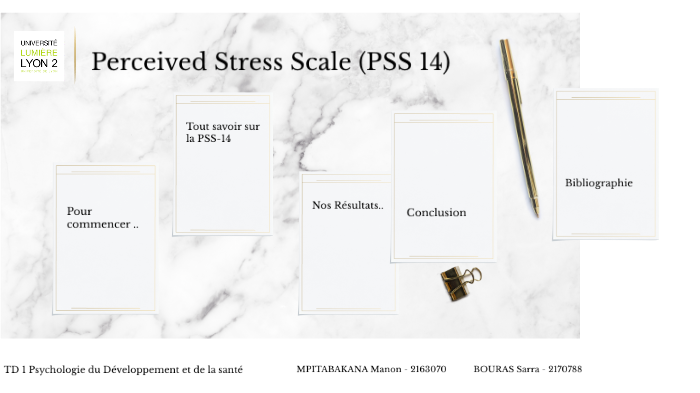 pss14 Perceived Stress Scale by Sarra Bouras on Prezi