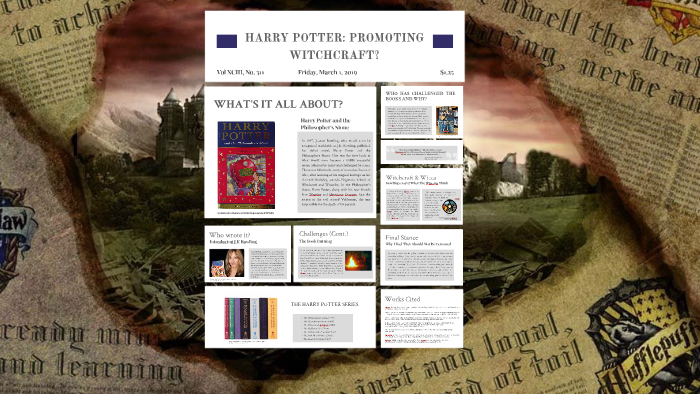 HARRY POTTER: PROMOTING WITCHCRAFT? - Forbidden Reading Assignment by ...