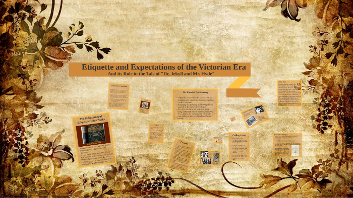 Etiquette and Expectations of the Victorian Era by Kristina Crawford on ...