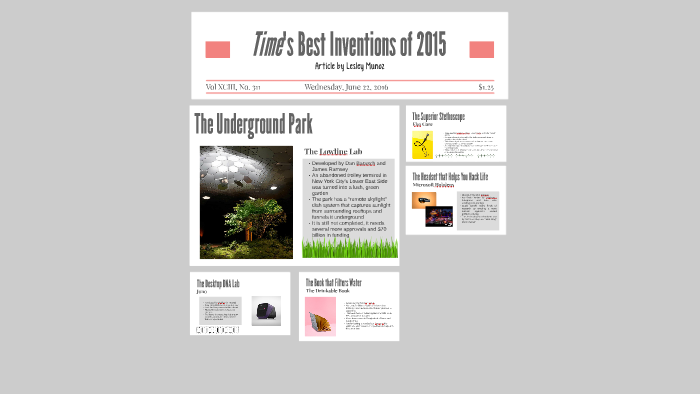 The 25 Best Inventions of 2015 by Lesley Munoz on Prezi