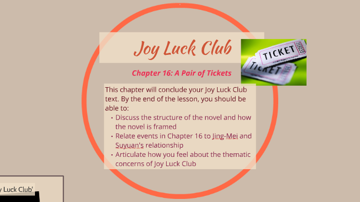 Joy Luck Club Chapter 16 by xiaohui ho on Prezi