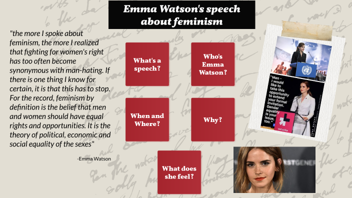 Emma Watson's speech by Lisa Calcagno on Prezi