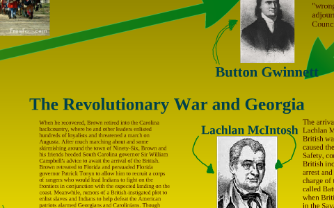 The Revolutionary War and Georgia by joshua hicks on Prezi