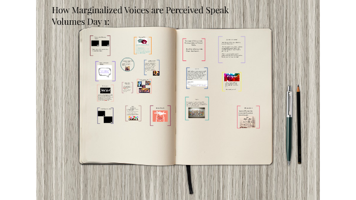 How Marginalized Voices are Perceived Speak Volumes Day 1: by Michaela ...