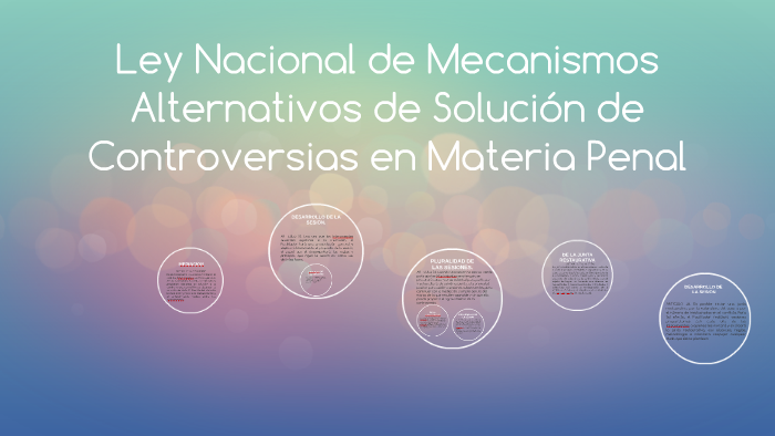 Ley Nacional De Mecanismos Alternativos De Solución De Contr By Beatriz
