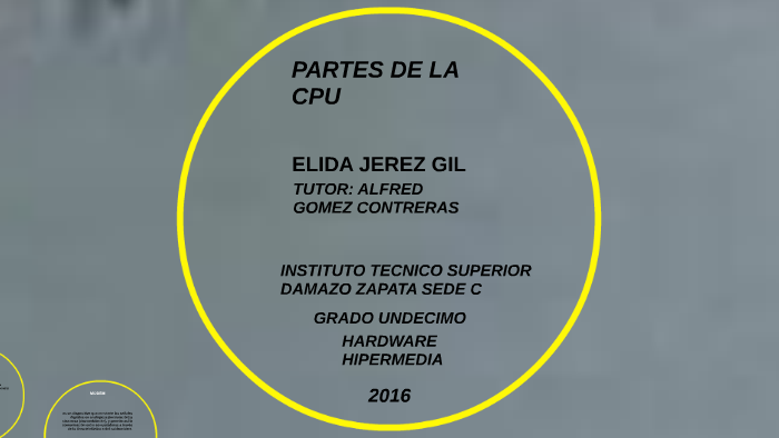 PARTES DE LA CPU by elida jerez gil on Prezi