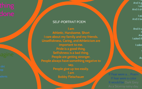 Self portrait poem by on Prezi