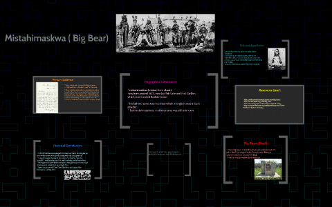 mistahimaskwa (big bear) by Navi Droache on Prezi