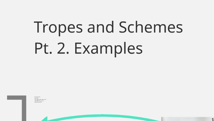 Tropes and Schemes Part 2: Examples by Kevin Smith