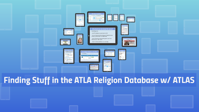Finding Stuff in the ATLA Religion Database w/ ATLAS by Michelle Spomer ...