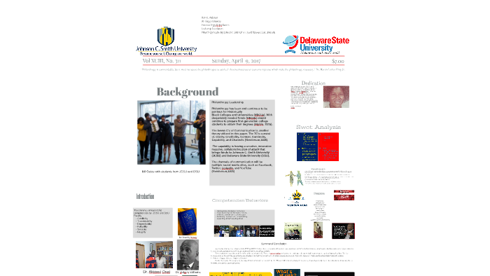 Philanthropy Leadership: Johnson C. Smith University and Delaware State ...