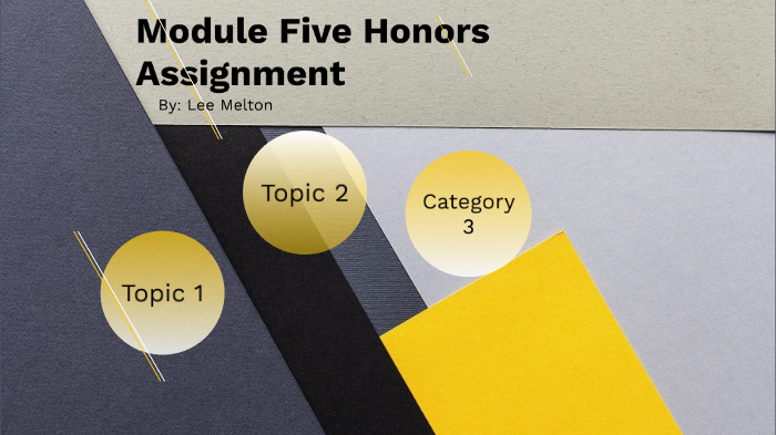 Module Five Honors Assignment by Lee Melton on Prezi