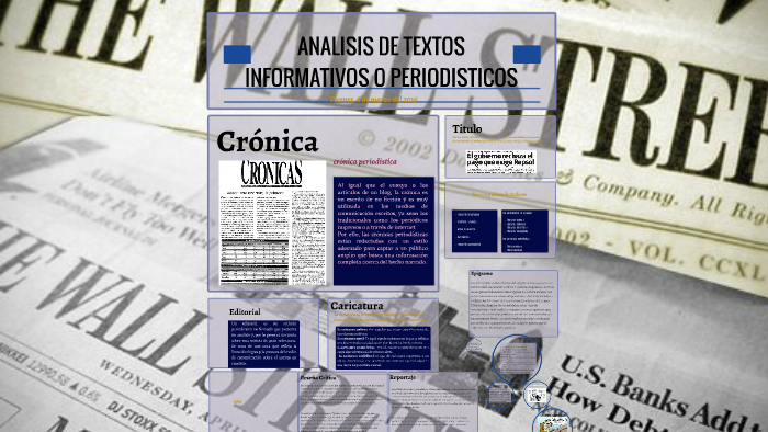 ANALISIS DE TEXTOS INFORMATIVOS O PERIODISTICOS by alejandra ortiz on Prezi