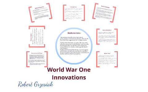 Medical Innovation WW1 by Robert Grzesiak on Prezi