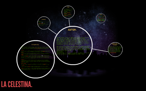 LA CELESTINA. by Esther Alejandre on Prezi