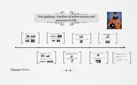 Mae Jemison- timeline of achievements and successes in life. by dakyara ...