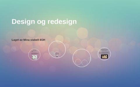 Design og redesign by Mina stabell on Prezi