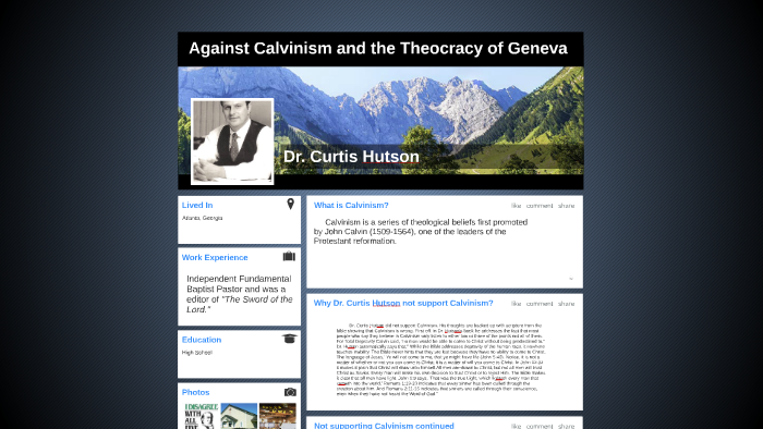 Against Calvinism and the Theocracy of Geneva by Maggi Smurr on Prezi