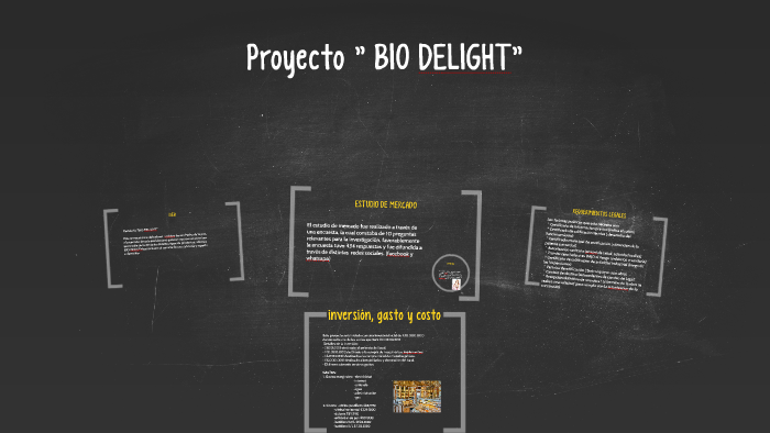 Proyecto de inversion "BIO DELIGHT" by solange aguilera on Prezi