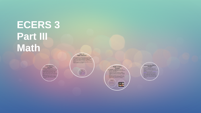 ECERS 3 by Ana Rugo on Prezi