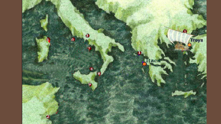 Mapa Interactivo Recorrido de Odiseo by Jennyfer . on Prezi