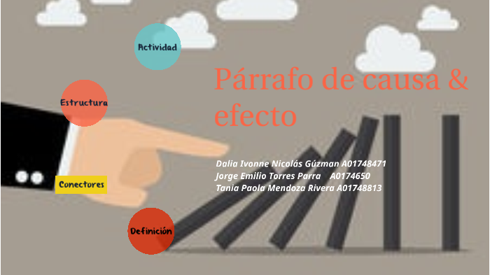 Párrafo de causa & efecto by Tania Paola Mendoza on Prezi