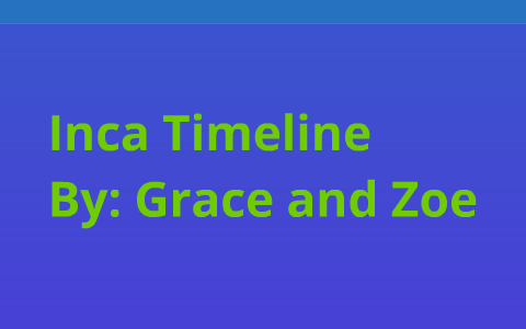 Inca Timeline by grace buchanan on Prezi