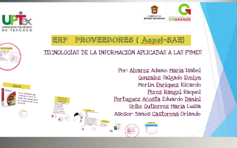 ERP PROVEEDORES Aspel-SAE by raquel perez on Prezi