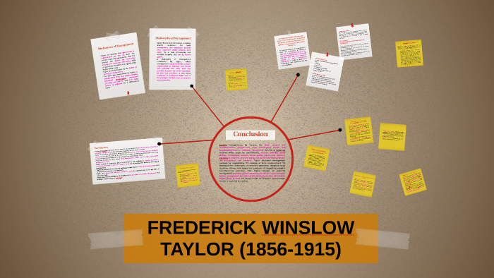 FREDERICK WINSLOW TAYLOR (1856-1915) by Mimo Zibang on Prezi