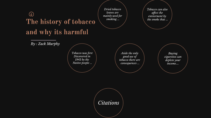 The history of tobacco and why its harmful by Zachary Murphy on Prezi