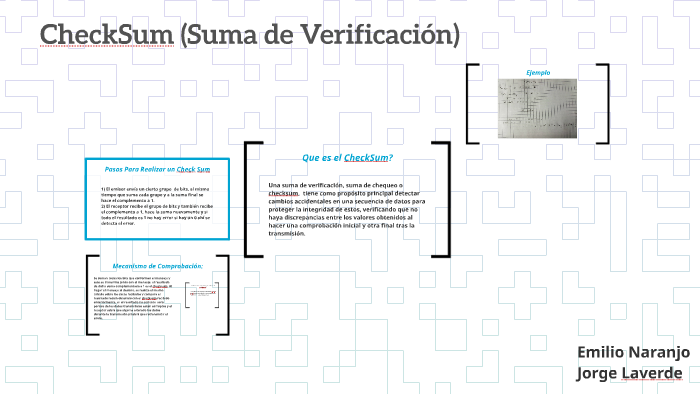 CheckSum (Suma de Verificación) by ozzy pac on Prezi