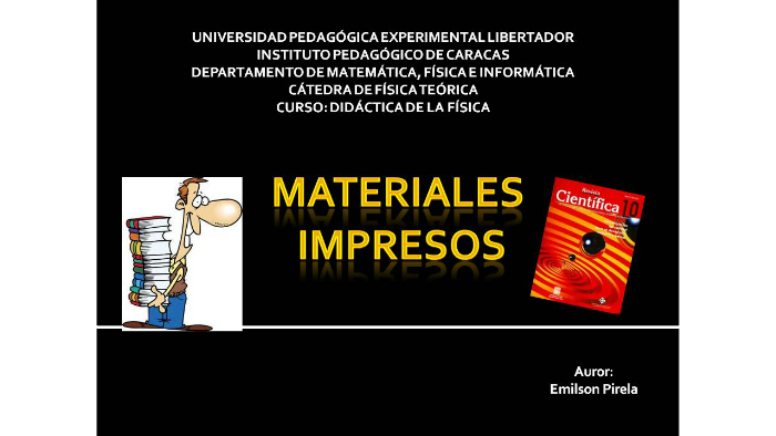 Materiales impresos by EMILSON P on Prezi