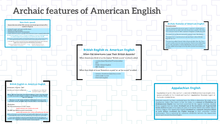 Archaic features of American English by Tamás Deák on Prezi