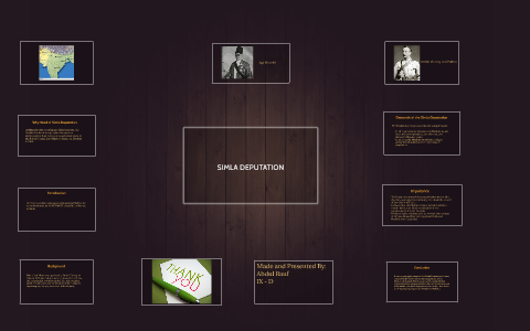 SIMLA DEPUTATION by Abdul Rauf on Prezi