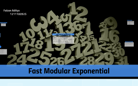 Fast Modular Exponential by Faizan Aditya on Prezi