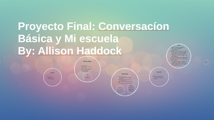 Proyecto Final: Conversacíon Básica y Mi escuela by Allison Haddock on ...