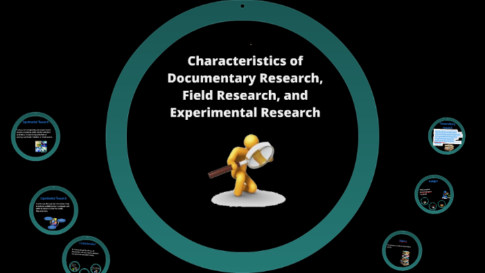 Characteristics of Documentary, field and experimental research by ...