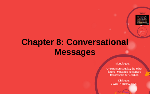 Chapter 8: Conversational Messages by mallory hoyle on Prezi